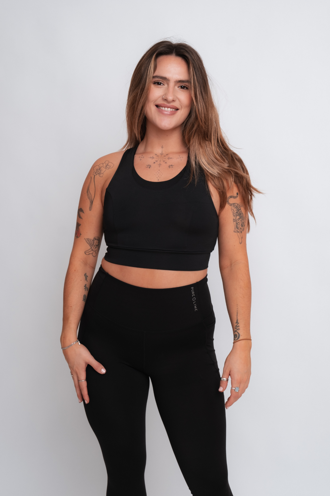 Mesh sports top - Black